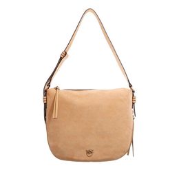 Pinko Hobo Bags - Hobo Zip Around Classic - Gr. unisize - in Beige - f&uuml;r Damen