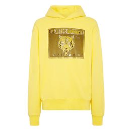Plein Sport Sweatshirt 'Tiger' male size XS Brown / Yellow
