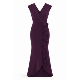 WOMAN VISION Kleid Damen Größe 36 dunkellila Winterkleid