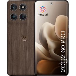 Motorola Smartphone "Edge 60 Pro", Energieeffizienz: A (A-G), braun (walnut), 512 GB, Mobiltelefone