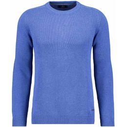 Rundhalspullover Ragman, Herren, Gr. 54, saphir, 746, 100% Baumwolle, Rundhals, Pullover