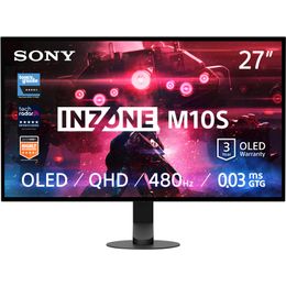 Sony OLED-Monitor "SDM-27Q10S", Energieeffizienz: F (A-G), schwarz, B:60,4cm H:35cm T:5,8cm, Monitore
