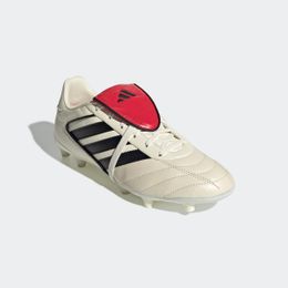 Fußballschuh adidas Performance "COPA GLORO 2 FG", Gr. 40, weiß (sanftes weiß, core schwarz, pure ruby), Leder, Synthetik, Schuhe, geeignet für Rasenplätze