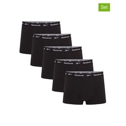 Reebok 5er-Set: Boxershorts "Boyes" in Schwarz - 51% | Größe M | Herren-waesche