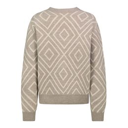 Sublevel Cardigan in Hellgrau/ Creme - 56% | Gr&ouml;&szlig;e XS | Damen-pullover-cardigans