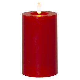 STAR TRADING LED-Wachskerze "Flamme Flow" in Rot - (H)15 cm - 50% | Kerzen-vasen
