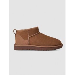 UGG Australia UGG Schaffell-Ankle-Boots "Ultra Mini" in Braun - 10% | Größe 38 | Stiefeletten