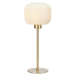 Markslojd Tischlampe "Sober" in Gold/ Weiß - (H)38 x Ø 15 cm - 26% | Tischleuchten