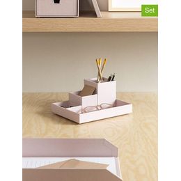 BIGsoBox 4tlg. Set: Desktop-Organizer "Lena" in Rosa - 41% | Buero-schulbedarf