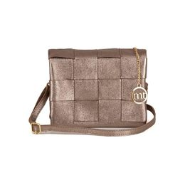 Mia Tomazzi Leder-Umhängetasche "Empoli" in Braun - (B)23 x (H)17 x (T)5 cm - 76% | Damen-taschen