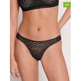Sloggi 2er-Set: Slips in Schwarz - 53% | Gr&ouml;&szlig;e M | Damen-unterteile