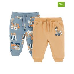 COOL CLUB 2er-Set: Sweathose in Hellblau/ Gelb - 35% | Größe 74 | Babyhosen
