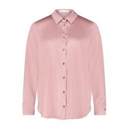 BETTY & CO Hemdbluse BETTY & CO "Damen Hemdbluse langarm", Damen, Gr. 36, lila (lilas), Obermaterial: 100% Polyester., modisch, gerade normal, Blusen