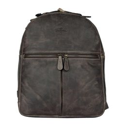 SPARWELL Leder-Rucksack "Trendy Tory" in Braun - (B)27 x (H)33 x (T)9 cm - 55% | Damen-taschen