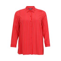 SAMOON Bluse Damen Gr&ouml;&szlig;e XL rot / wei&szlig;