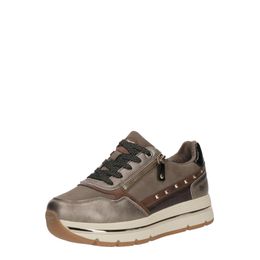 Mustang Sportlicher Schn&uuml;rschuh 'Mustang' Damen Gr&ouml;&szlig;e 41 taupe / bordeaux / schwarz