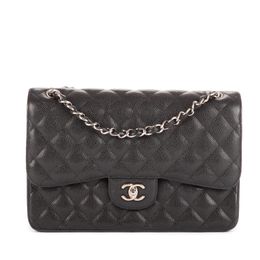 Chanel Crossbody Bags - Classic Double Flap Jumbo - Gr. unisize - in Schwarz - f&uuml;r Damen