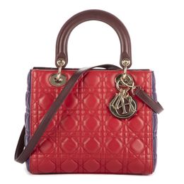 Christian Dior Crossbody Bags - Medium Lady Dior Zip PM - Gr. unisize - in Rot - f&uuml;r Damen