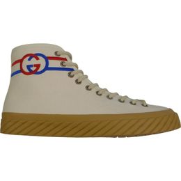 Gucci Low-Top Sneaker - Sneakers alte in canvas - Gr. UK_6_5 - in Wei&szlig; - f&uuml;r Damen