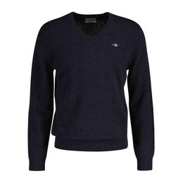 Gant Pullover Herren Gr&ouml;&szlig;e S dunkelblau / wei&szlig;