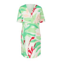 s.Oliver BLACK LABEL Kleid Damen Gr&ouml;&szlig;e 40 gr&uuml;n / rosa / rot / wei&szlig; Winterkleid