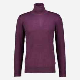 Dunkelvioletter Pullover mit Rollkragen