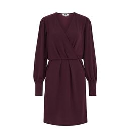 WE Fashion Kleid Damen Gr&ouml;&szlig;e 42 aubergine Winterkleid