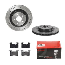 Brembo Bremsensatz-Hinterachse COATED DISC LINE / STANDARD Bremsensatz, Scheibenbremse vorne rechts links innenbelüftet 330mm für MERCEDES-BENZ 420340