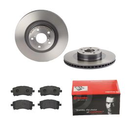 Brembo Bremsensatz, Scheibenbremse vorne rechts links innenbelüftet 293mm für MITSUBISHI SUBARU NISSAN 26296AE141 26296AE020 26296AC040 1420-55643