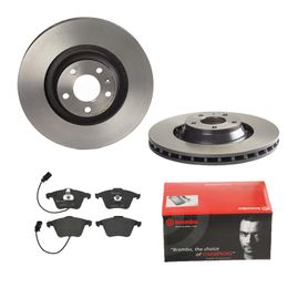 Brembo Bremsensatz-Vorderachse COATED DISC LINE / STANDARD Bremsensatz, Scheibenbremse vorne rechts links innenbel&uuml;ftet 347mm f&uuml;r SKODA VW SEAT AUDI 8