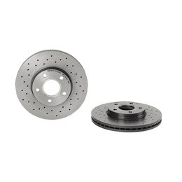 Brembo Bremsscheibe XTRA LINE 09.9464.1X vorne rechts links Gelocht 278mm f&uuml;r MAZDA (CHANGAN) VOLVO FORD 7M511125FA 2745090 AV611125BB