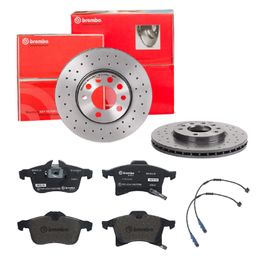 Brembo Bremsensatz-Vorderachse XTRA LINE SK8K0F1375 Bremsensatz, Scheibenbremse vorne rechts links Gelocht/innenbel. 280mm f&uuml;r AC GENERAL MOTORS SATUR