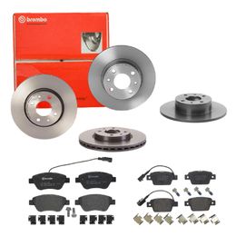Brembo Bremsensatz-Vorn und hinten SG00000E3D Bremsensatz, Scheibenbremse vorne rechts links innenbel&uuml;ftet 257mm f&uuml;r ALFA ROMEO PEUGEOT FIAT CITRO&Euml;N L