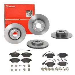 Brembo Bremsensatz-Vorn und hinten SG00000EDX Bremsensatz, Scheibenbremse vorne rechts links innenbel&uuml;ftet 284mm f&uuml;r ALFA ROMEO PEUGEOT GENERAL MOTORS