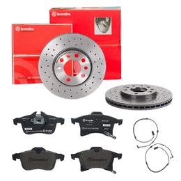 Brembo Bremsensatz-Vorderachse XTRA LINE SK8K0F7I39 Bremsensatz, Scheibenbremse vorne rechts links Gelocht/innenbel. 280mm f&uuml;r AC GENERAL MOTORS SATUR