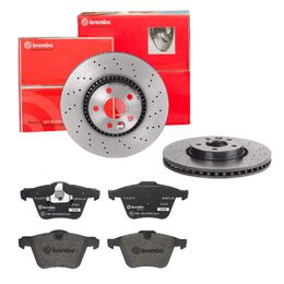 Brembo Bremsensatz-Vorderachse XTRA LINE SK8K0F48A6 Bremsensatz, Scheibenbremse vorne rechts links Gelocht/innenbel. 316mm f&uuml;r LAND ROVER FORD VOLVO 1