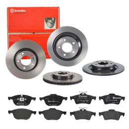 Brembo Bremsensatz-Vorn und hinten SG00000E4U Bremsensatz, Scheibenbremse vorne rechts links innenbel&uuml;ftet 302mm f&uuml;r MITSUBISHI SAAB FORD (CHANGAN) JA