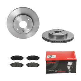 Brembo Bremsensatz-Vorderachse COATED DISC LINE / STANDARD Bremsensatz, Scheibenbremse vorne rechts links innenbel&uuml;ftet 256mm f&uuml;r DAEWOO BUICK (SGM) C