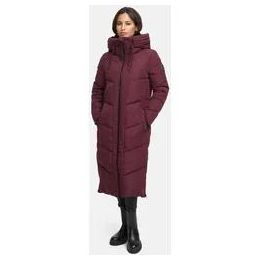 Winterjacke Marikoo "Nadaree XVI", Damen, Gr. S, wine, Obermaterial: 100% Polyester; Futter: 100% Polyester; Wattierung: 100% Polyester; &Auml;rmelfutter: 100% Polyester, Jacken Winterjacke, Stepp Mantel mit gro&szlig;er Kapuze