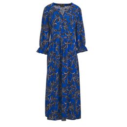 GOLDNER Sommerkleid Damen Größe 25 blau / nachtblau / pueblo