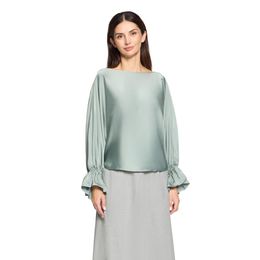 Betty Barclay Satin-Bluse mit U-Boot-Ausschnitt Damen Gr&ouml;&szlig;e XXXL pastellgr&uuml;n
