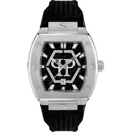Philipp Plein Uhr 'The Hexagon Phantom' Herren Größe One Size schwarz / silber