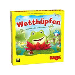 Haba Brettspiel 305272 - Wetthuepfen, Wuerfelspiel - Ab 3 Jahren | Gr.: onesize