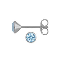 schmuck23 Silber Ohrringe 925 Zirkonia 0,4 cm | Gr.: onesize