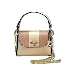 Florence Umhängetasche Leder beige, rosa ca. 19cm | Gr.: onesize