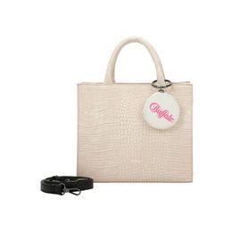 Buffalo Big Boxy Handtasche 26 cm in croco white taupe | Gr.: onesize