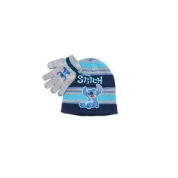 Lilo and Stitch Lilo & Stitch Mütze & Handschuhe Set Kinder grau | Gr.: onesize