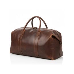 SID & VAIN SID & VAIN Leder-Reisetasche echt Leder Weekender groß | Ledertasche braun CHESTER in braun | Gr.: onesize