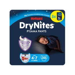 DryNites Windeln Windelhosen Jungen 4-7 J. (17-30kg) 30 Stk | Gr.: onesize