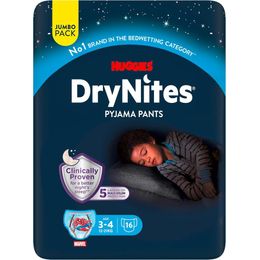 DryNites Windeln für Jungen 3-4 Jahre (12-21kg) Jumbo Monatspack 64 Stk | Gr.: onesize